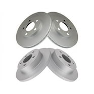 Front and Rear Brake Rotor Set 4 Piece - Compatible with 2017 - 2022 ...