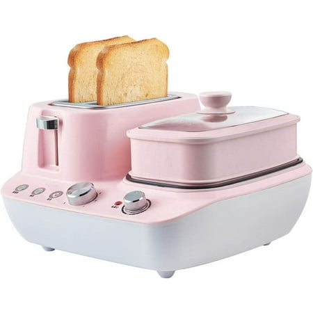 3 in 1 Household Electric Breakfast Station 2 Wide Slot Toaster with ...