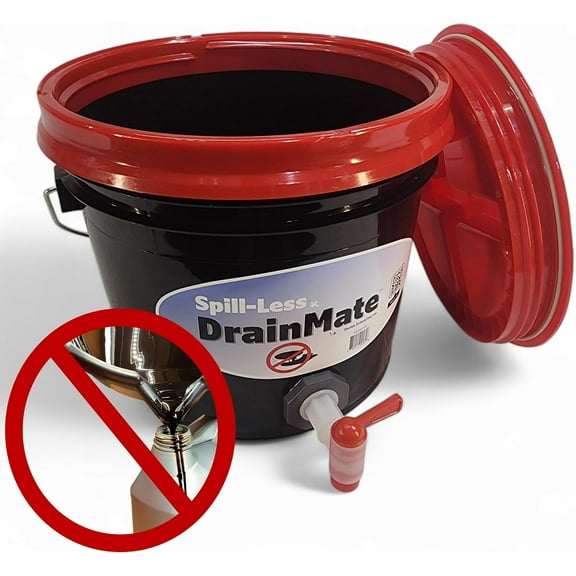 ZEELINE BY MILTON 15-Quart Drain Pan, Heavy-Duty Plastic Oil Pan With ...