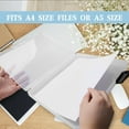 12 Pcs Clear A4 A5 File Box Document Plastic Storage Box with 48 Labels ...