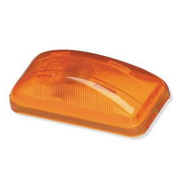 Grote Two-Bulb Square-Corner Clearance Marker Light, Die-Cast, Yellow ...