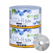 100 Pack Smartbuy 52X CD-R 700MB 80Min White Inkjet Hub Printable Data ...