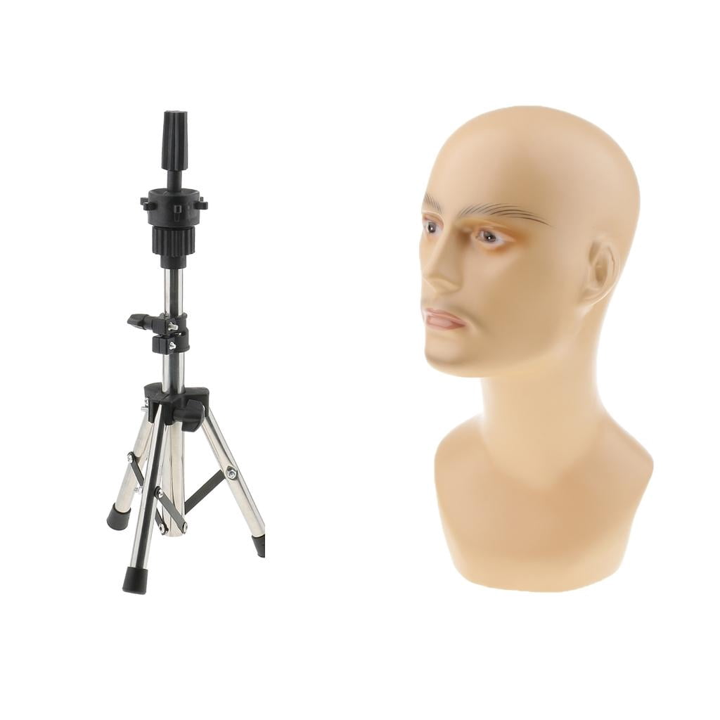 Cabeza de maniquí maniquí Modelo FRP Caps Toupee Display Holder Rack de ...