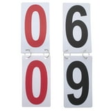 GOGO 2 Sets Waterproof Flip Scoreboard Numbers, 4 x 7 inch, 0-9 Double ...