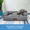 Petfamily Luxe Mattress Edition Washable Cat Bed, Pet Bed, Grey, Small ...