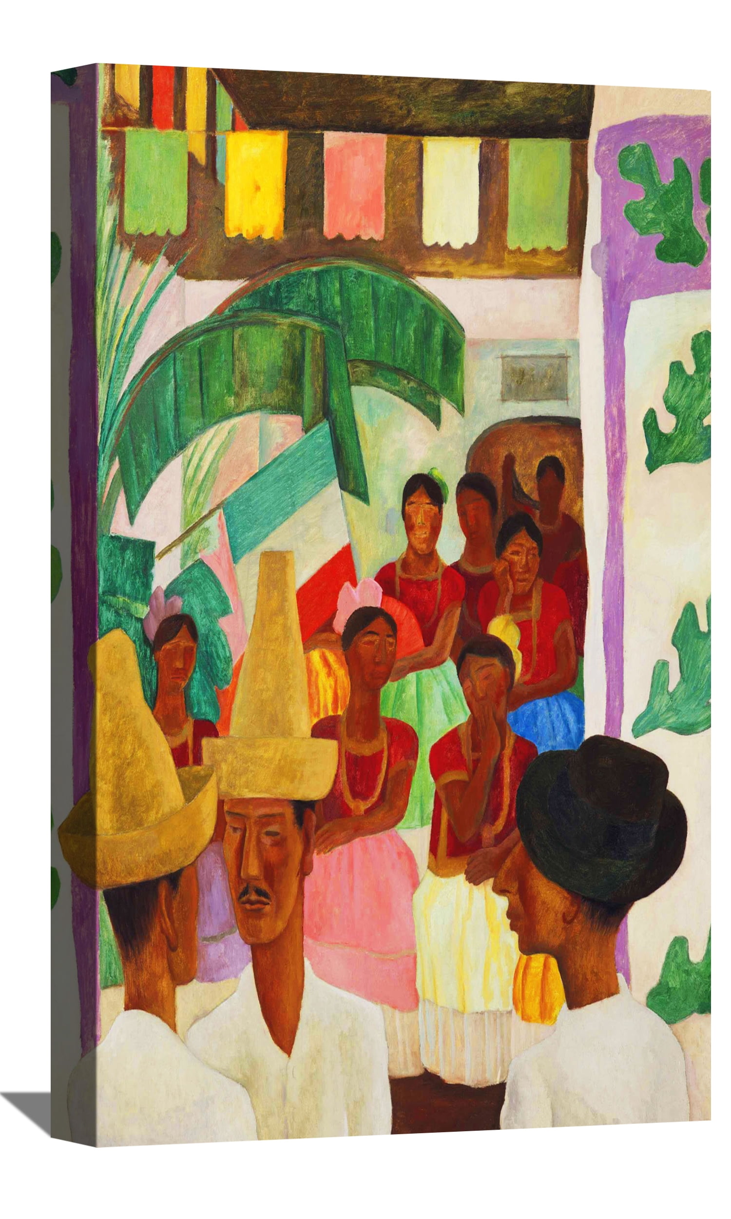 Diego Rivera Painting The Rivals Art Print Impressionism Canvas Art ...