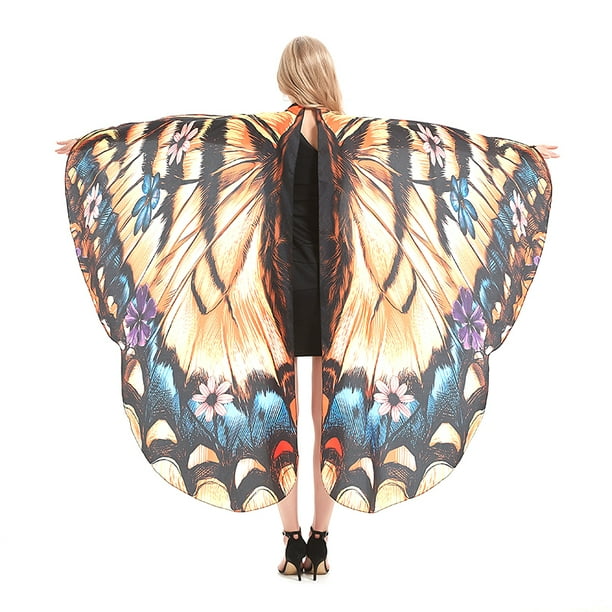 Butterfly Wings For Women,Halloween Butterfly Shawl Fairy Cloaks ...