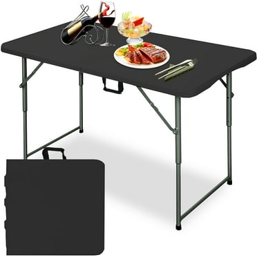 Lifetime 5 Foot Fold-in-Half Camping Folding Table, Indoor/Outdoor ...