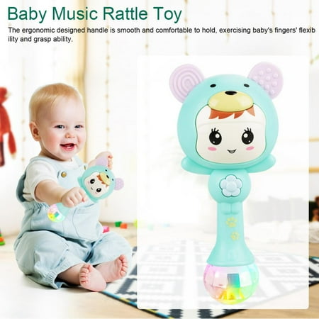 Qiilu Educational Baby Electronic Music Rattle Cute Cartoon Infant ...