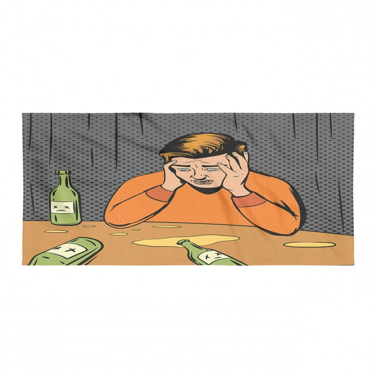 Cartoon Drying Body With Towel
