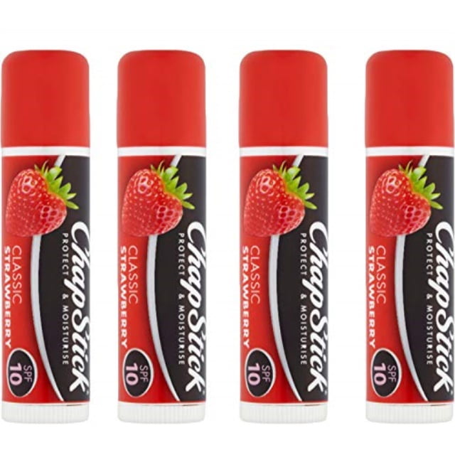 chapstick classic, strawberry flavor, 0.15 oz (pack of 4) - Walmart.com ...