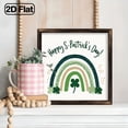1pc St. Patrick's Day Wall Art, 8x8in Wood Frame Sign. Ideal Gift for ...