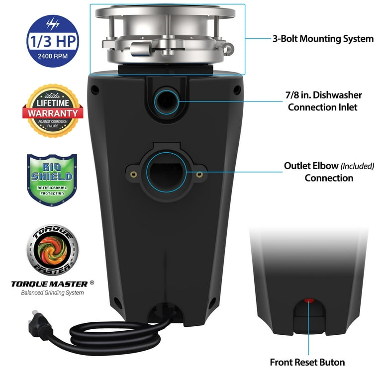 3/4 HP Food Waste Disposal Insinkerator PRO750 With Evolution ...