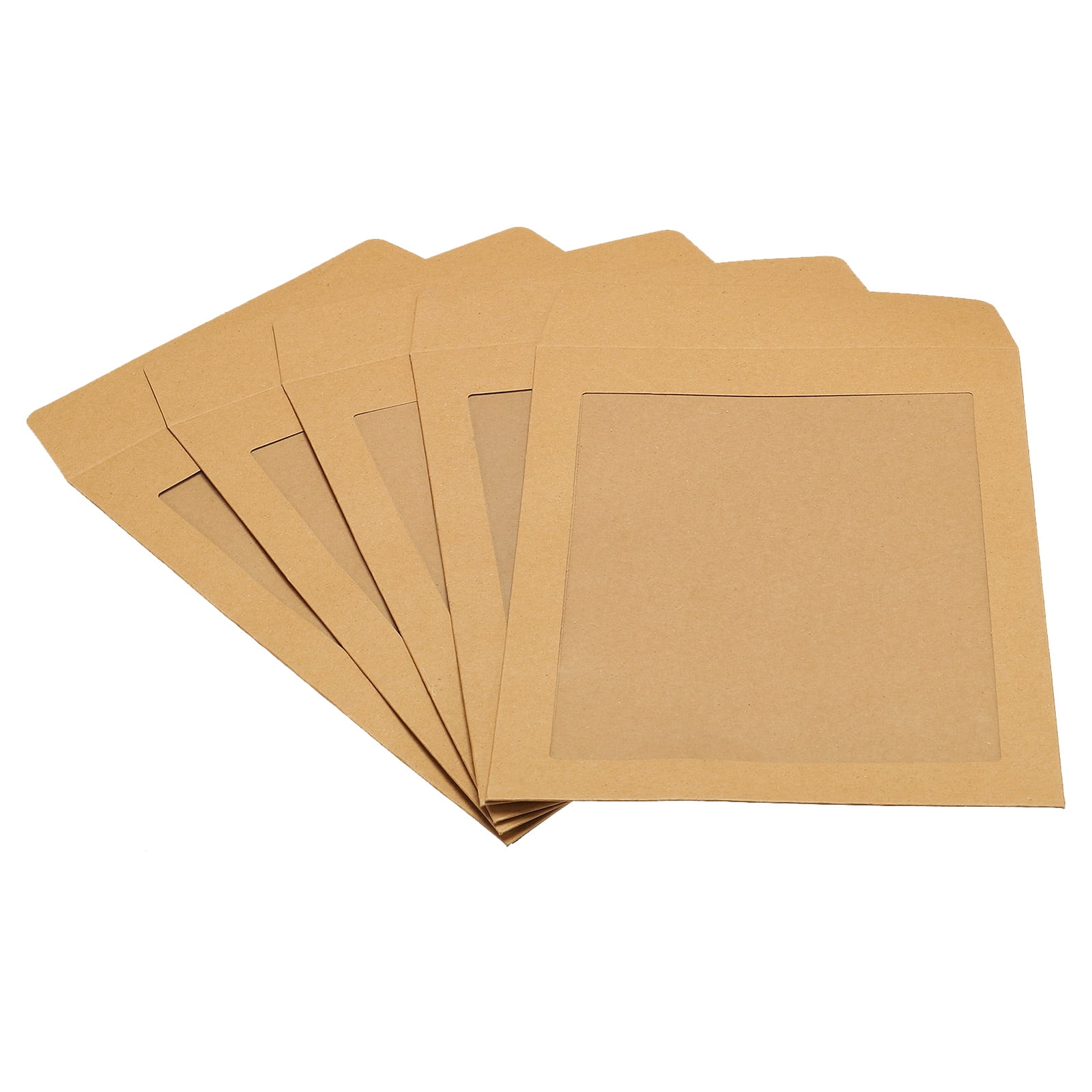 Uxcell A5 Clear Single Sided Mailing Photos Full Face Window Envelopes ...