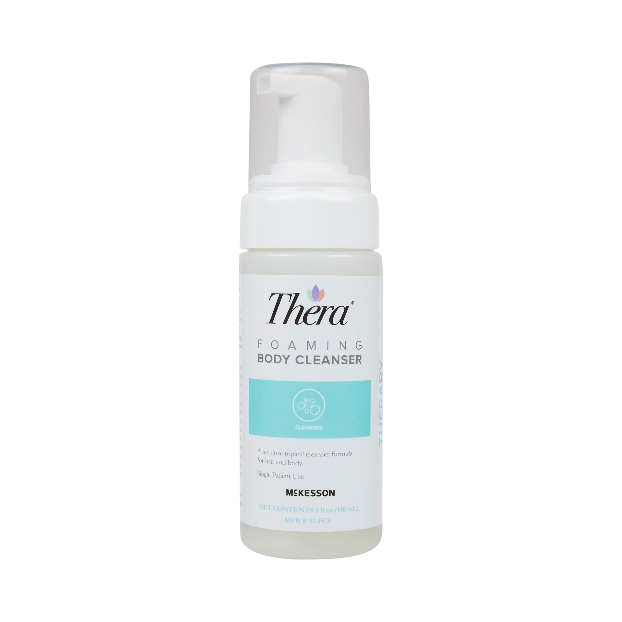 Thera Rinse-Free Foaming Body Cleanser for Hair and Skin - Scented, 5 ...
