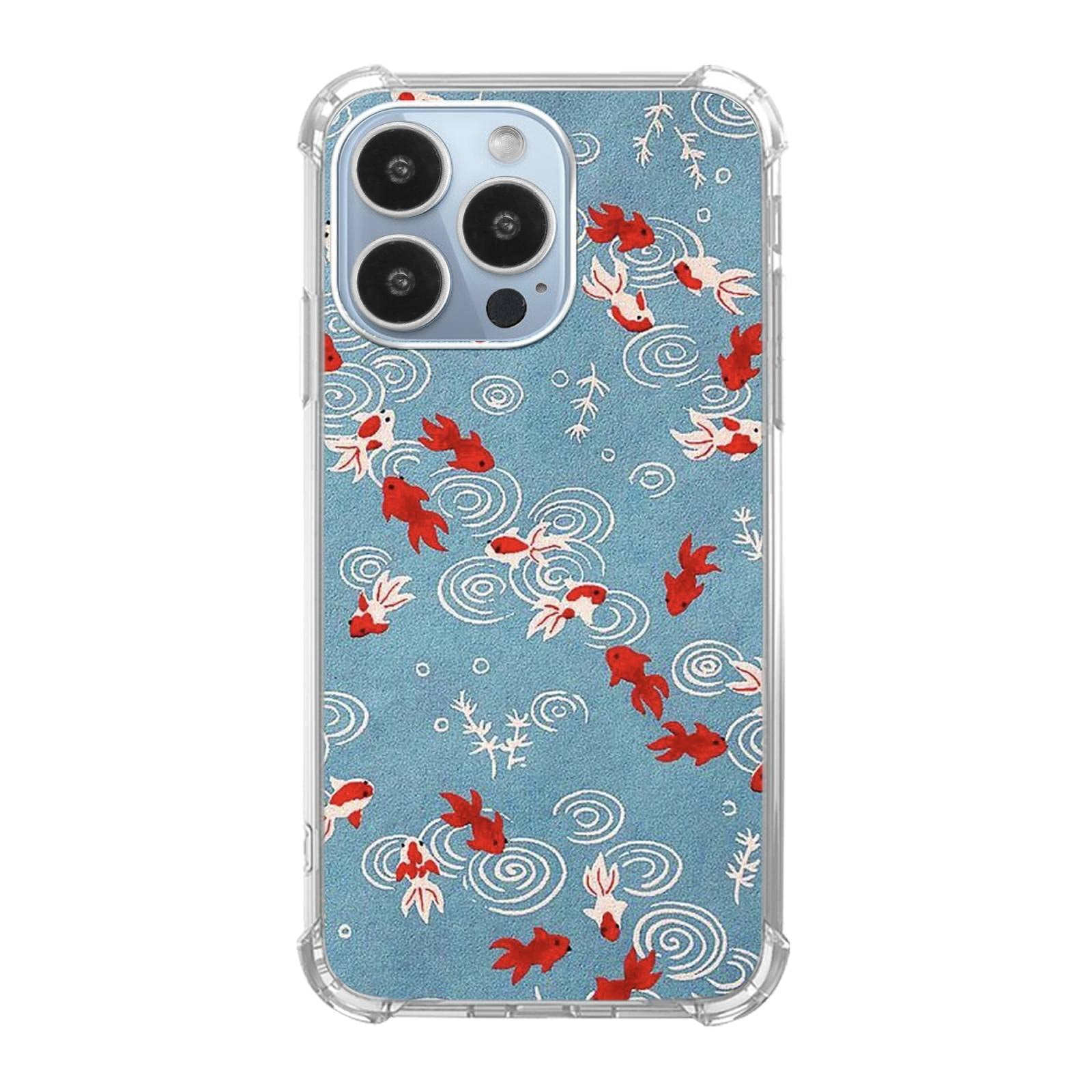 Red Goldfish Case for iPhone 13 Pro Max,Aesthetic Art Design TPU Bumper Cover Case - Walmart.com