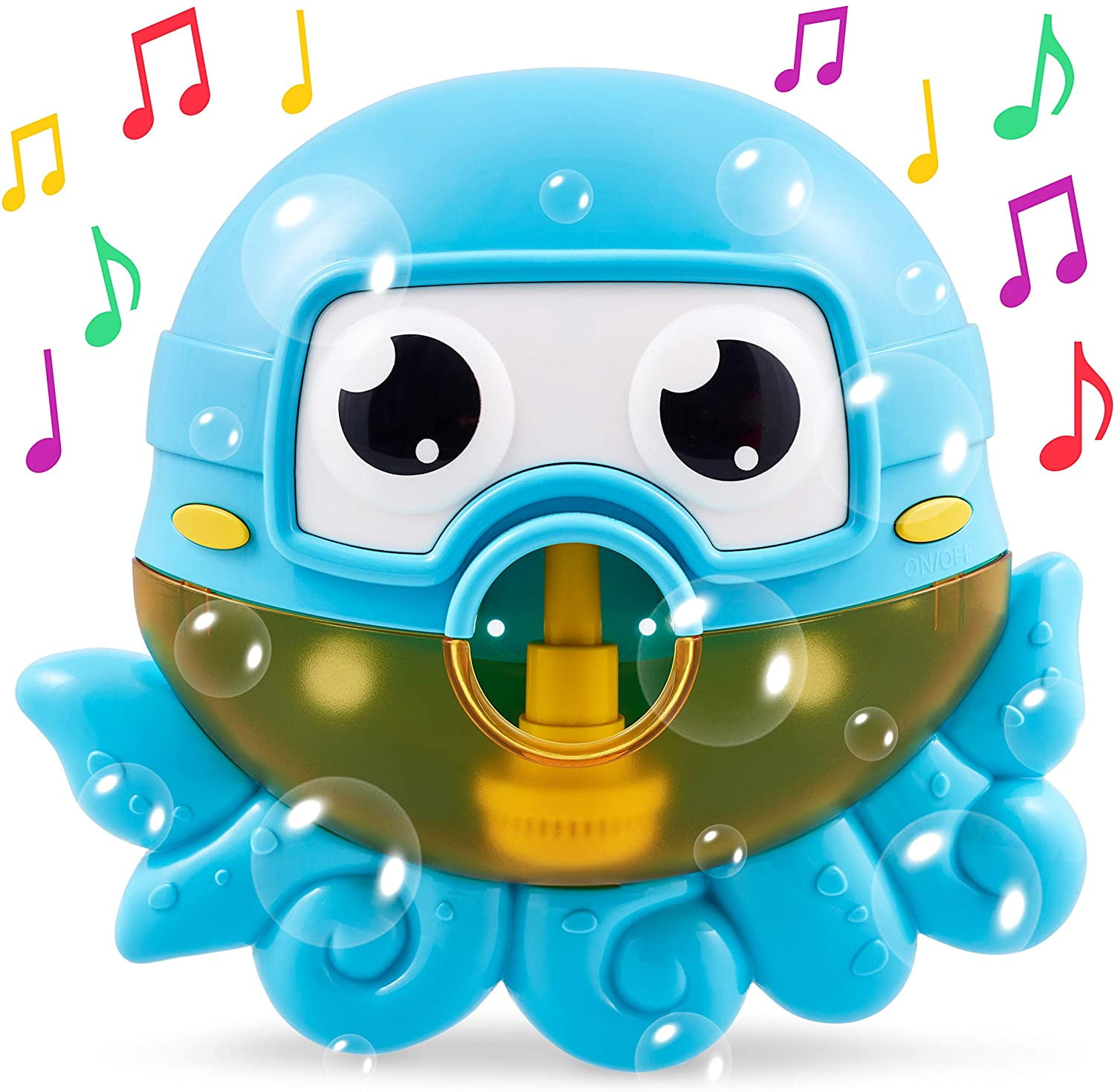 Octopus Bath Toy, Bathtub Bubble Bath Maker , Blows Bubbles and Plays ...