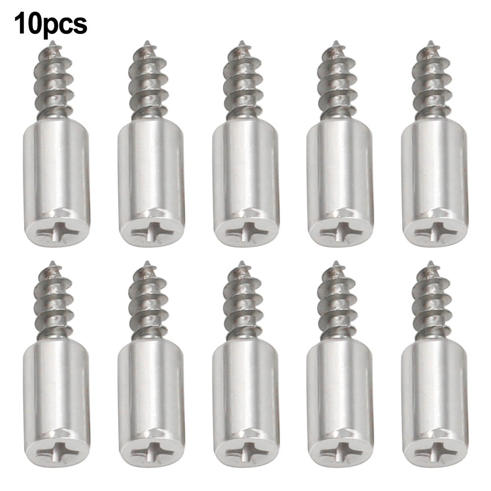 10pc Self-tapping Screws Cabinet Bracket Laminate Support Glass Studs ...