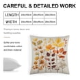 16"x16" Pillows Cover Fall Leaf Red Golden Brown Bright Color Seasonal ...