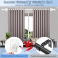 1 Inch Diameter Adhesive Adjustable Curtain Rod No Drilling for Windows ...