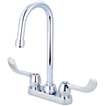 Central Brass 2 Handle Bathroom Faucet With 4 In. Centers And Popup ...