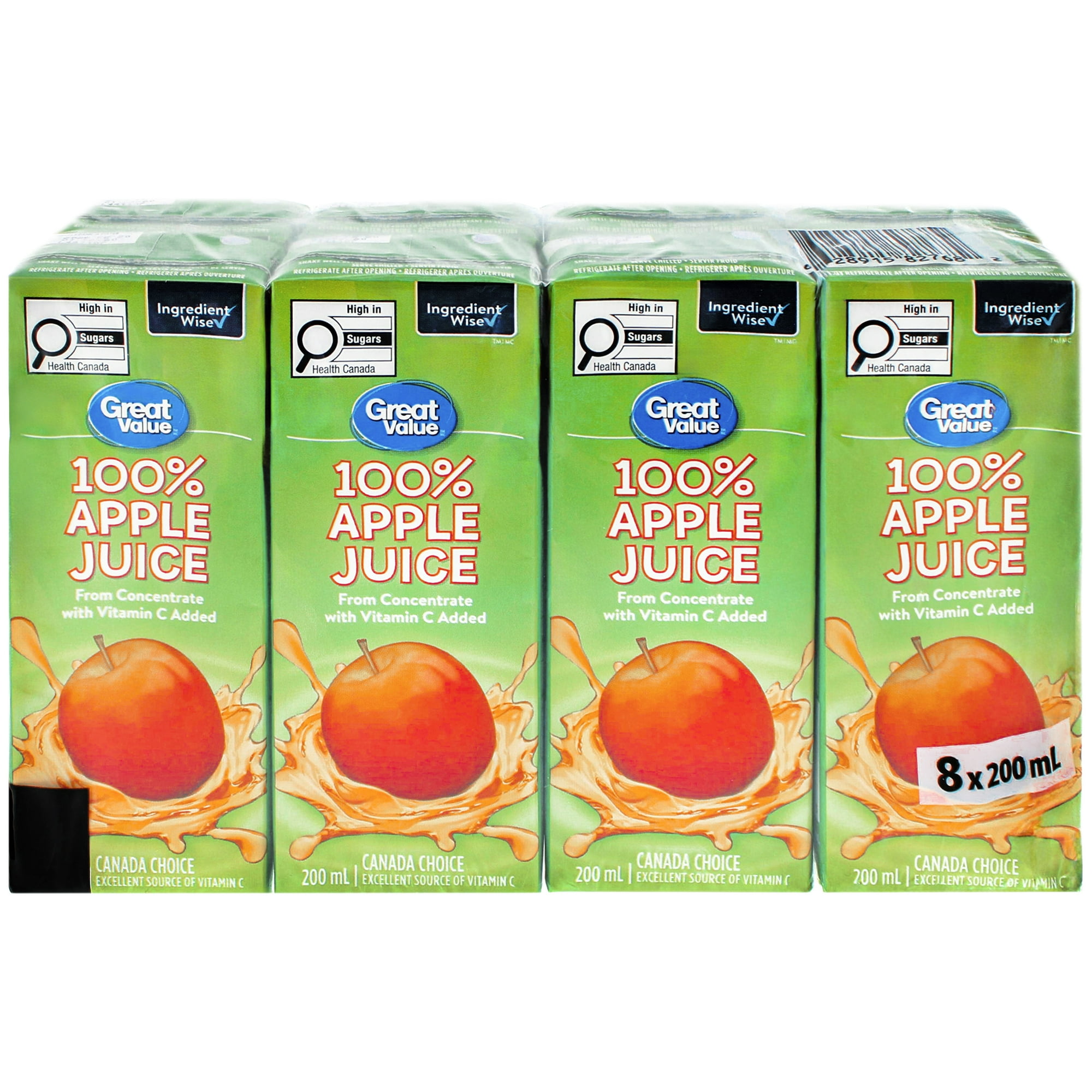 Click here for Great Value Apple Juice From Concentrate 200 Ml prices