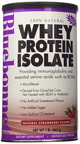 Bluebonnet Nutrition - Whey Protein Isolate Strawberry 1 lb Powder ...