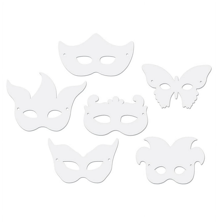 Mardi Gras Mask Cut Out Template