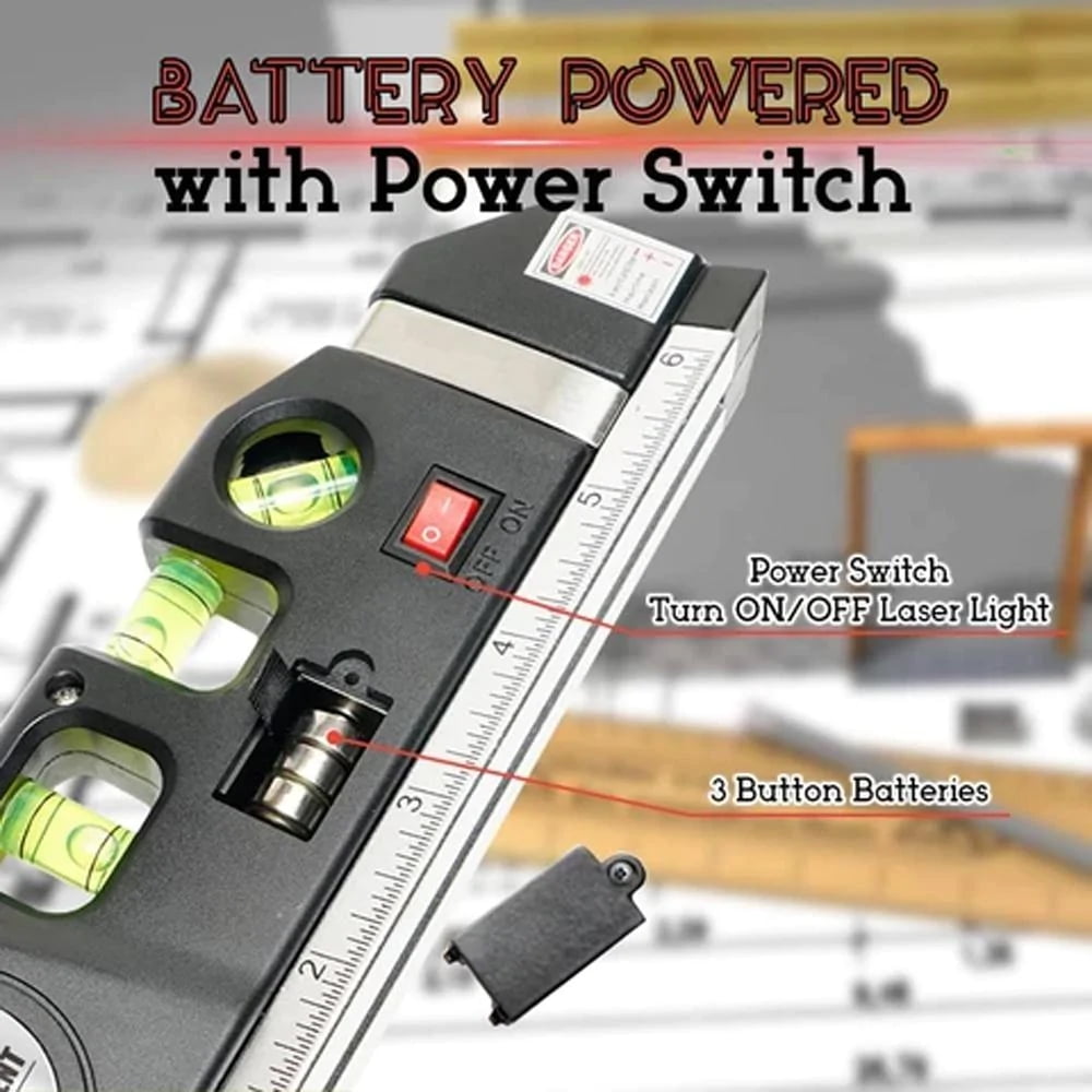 Laser Level Line Tool, Multipurpose Laser Level Kit Standard Cross Line ...