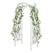 Ktaxon 7FT Vinyl Garden Arbor Arch PVC Wedding Arch for Patio Garden ...