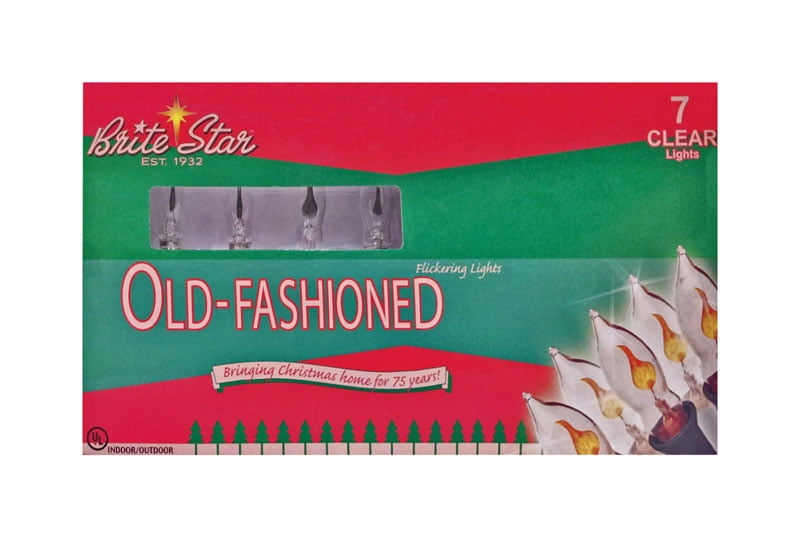 Brite Star 7L CLEAR FLICKERING LIGHT SET BULB 1 WATT BULB - Walmart.com