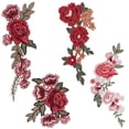 8Pcs 4 Styles Computerized Embroidery Cloth Sew on Patches Flower ...