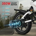 PEXMOR Electric Bike for Adults,14" Folding Ebike 350W Motor (Peak 500W ...