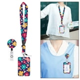Cute ID Card Holder Lanyard with Clip Badge Holder for School Teacher ...