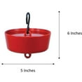 More Birds Outdoor Plastic Ant Guard for Hummingbird Feeders, Red, 3.5 ...
