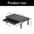 Adjustable Monitor Stand With Storage Shelf Ergonomic Designs for Home ...