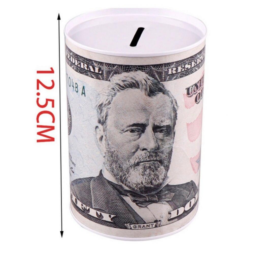 1pc Creative Tinplate Cylinder Piggy Bank Euro Dollar Picture Box Kids 1pc-creative-tinplate-cylinder-piggy-bank-euro-dollar-picture-box-kids