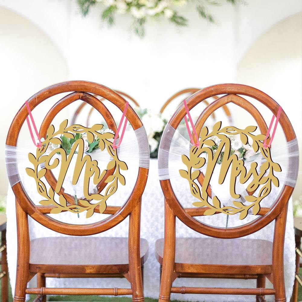 Wedding Chair Plaque Signs Laser Cut Better Together Chair Signs for ...