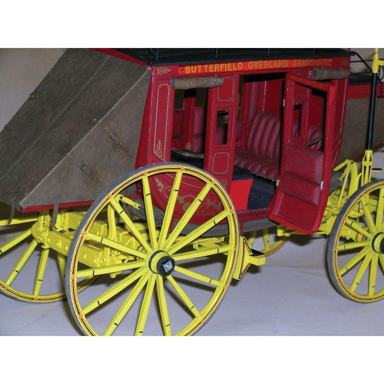 Model Trailways Concord Stagecoach Wooden Model Kit 1:12, 60% OFF