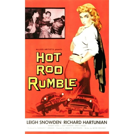 Hot Rod Rumble Right: Leigh Snowden 1957. Movie Poster Masterprint (24 ...