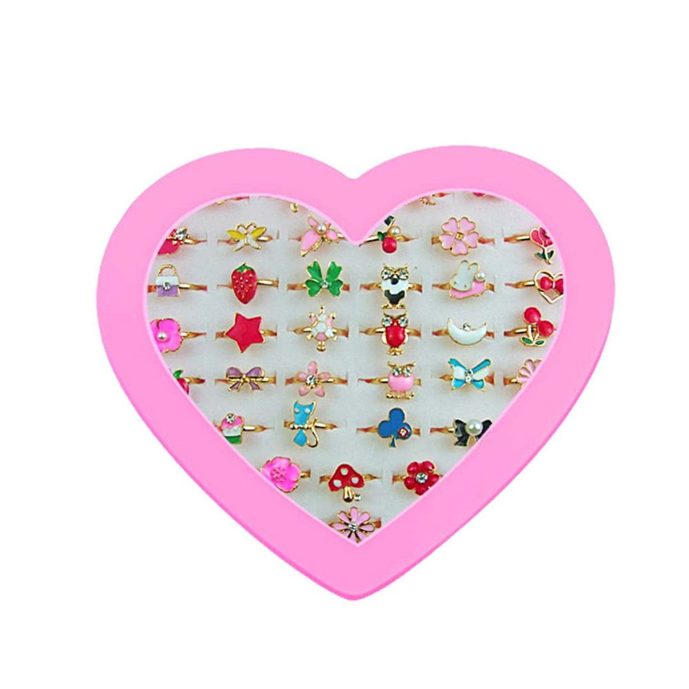 Click here for Generic Rings + Storage Box 36pcs Girl Enamel Bow... prices