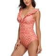 Ichuanyi Women Swimsuit Clearance Women Fashion Tank V Neck Print One
