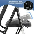 QRInnovations 3-Step Stool Ladder with Handrails, Foldable, 330 lbs ...
