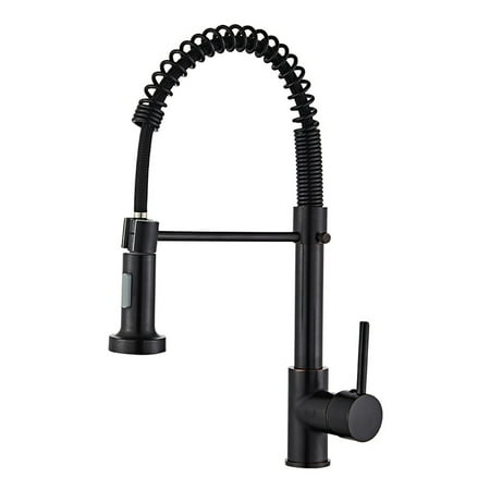 Kitchen Faucet with Sprayer 360° Swivel Spring Loaded Kitchen Faucet 2 ...