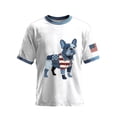 America 250 Tshirt Unisex Patriotic Flag Print Short Sleeve Crew Neck ...