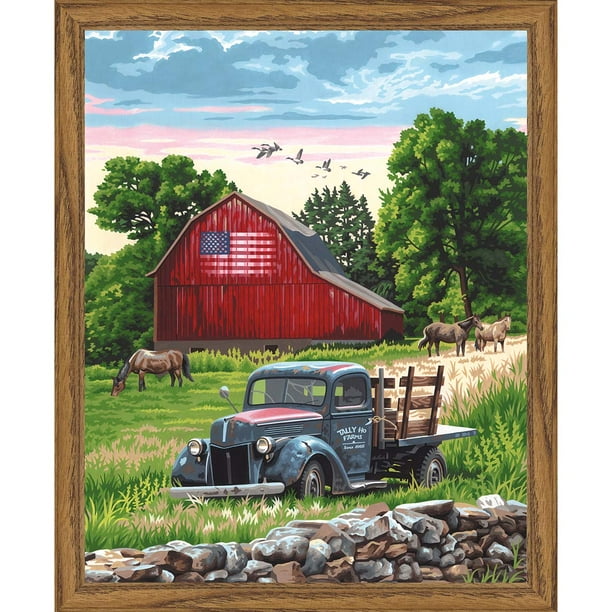 Paintworks® Summer Farm Paint-by-Number Kit - Walmart.com