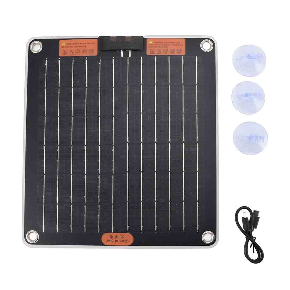 10W 5V 2A Panel Solar Al Cargador Batería Portátil 2 Puertos USB C ...