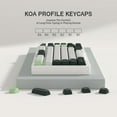 RREGER-KBDiy Botanical KOA Profile Keycaps 60 Percent,Dye-Sublimation ...