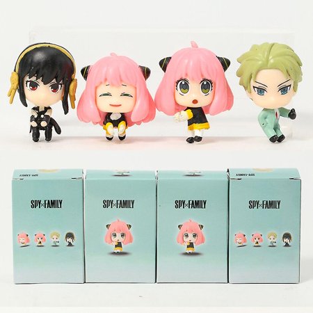 HEFEI,4pcs/set Spy X Family Hugcot Anya Loid Yor Forger Figure Toys Pvc ...