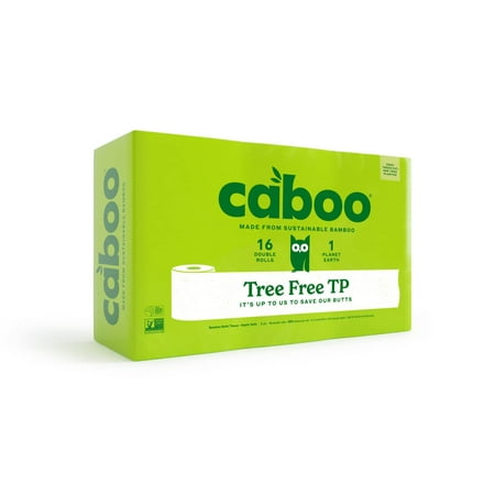 Caboo Tree-Free Bamboo Toilet Paper, Septic Safe Biodegradable Bath ...